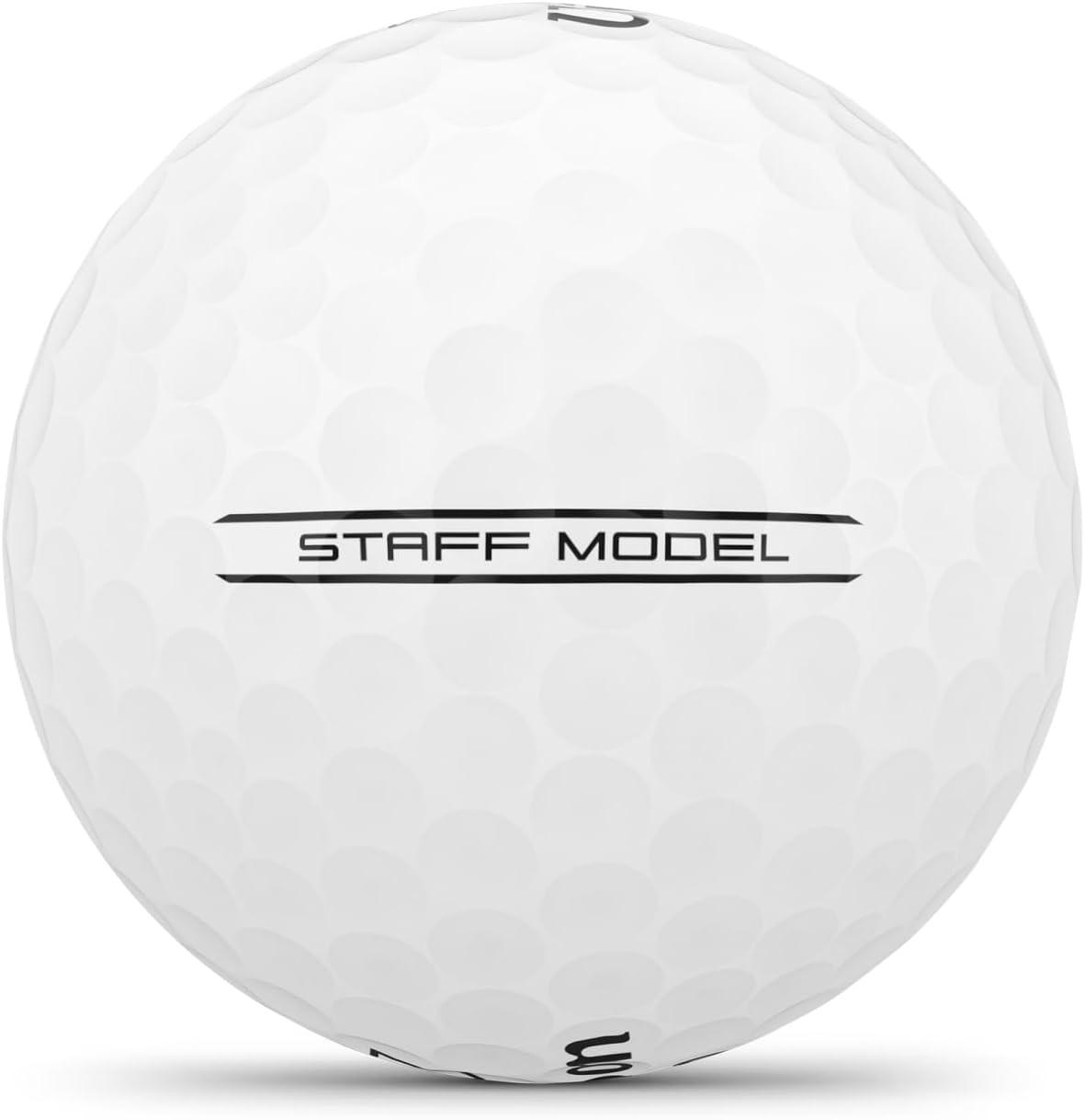 Wilson 2026 Staff Model Golf Balls- 12 Balls, White - WILSON Game Ready ...