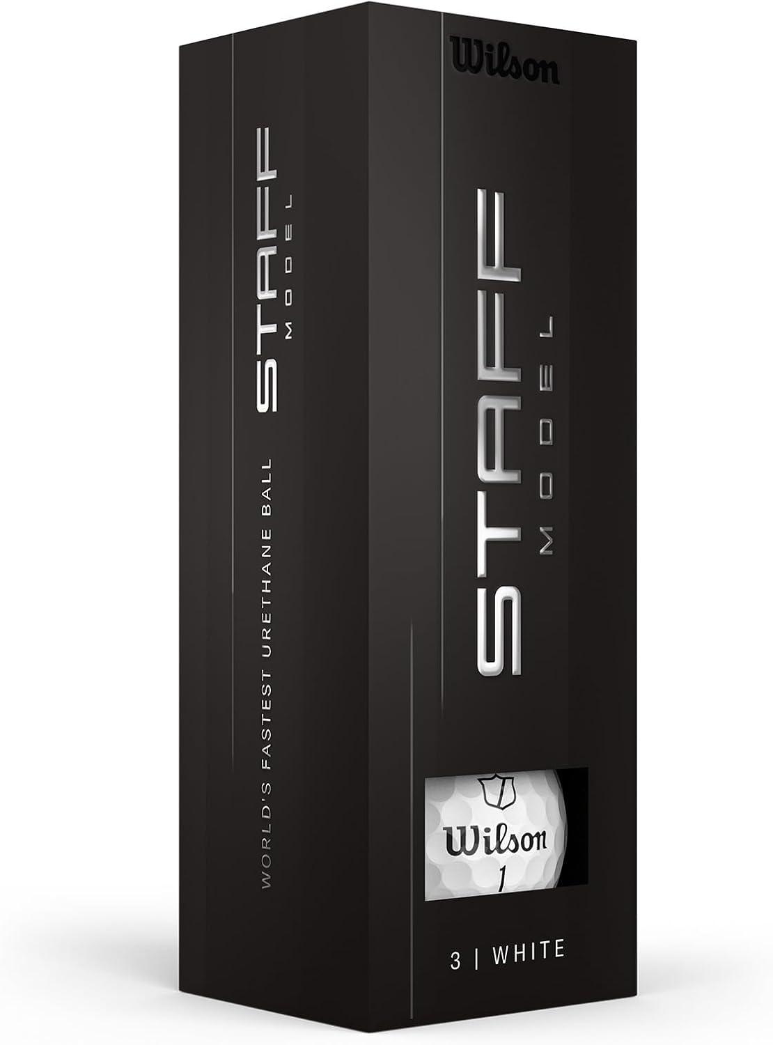 Wilson 2026 Staff Model Golf Balls- 12 Balls, White - WILSON Game Ready ...