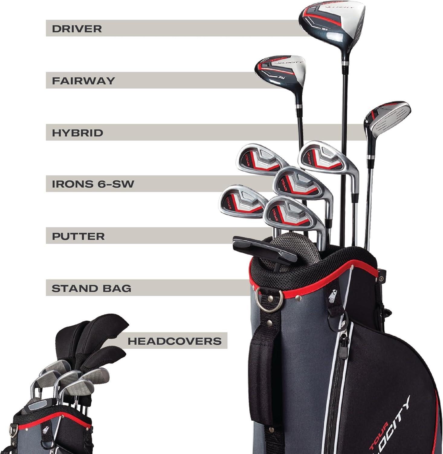 Wilson Tour Velocity Complete Golf Set with Stand Bag – Men’s Right ...